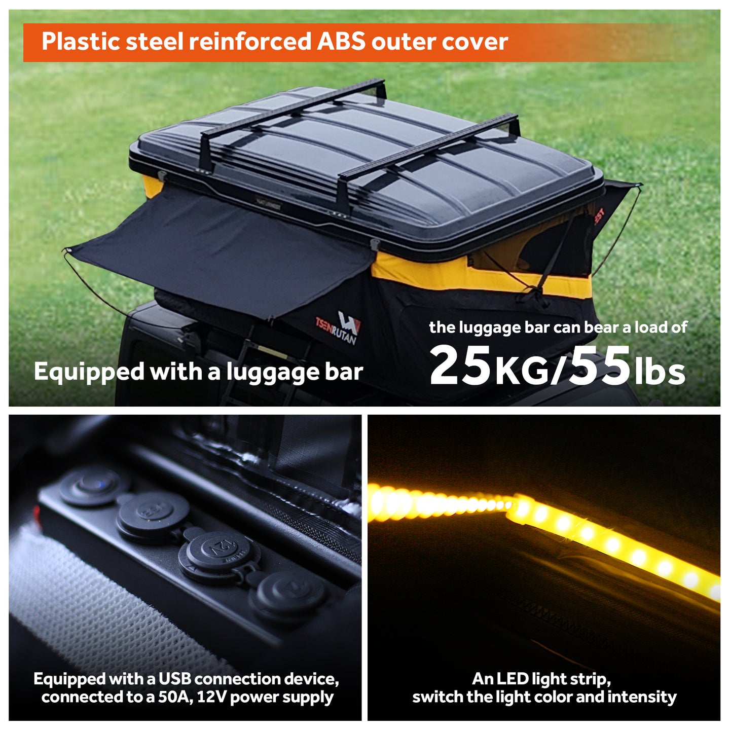 Naturnest Hard Shell Roof Top Tent,High Quality Tent Products